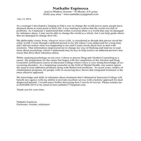 NEW RESUME 2015 Nathalie Espinoza | PDF