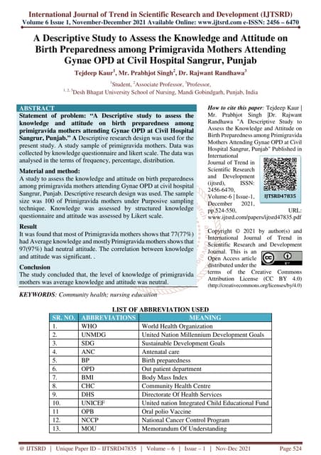 OBG Research | Obstetrical Gynecology | Problem statements | PPTX