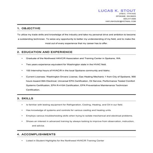 Lucas Stout Resume | PDF