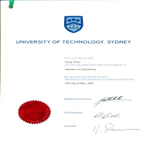 AUTHORIZED DEGREE UTS | PDF