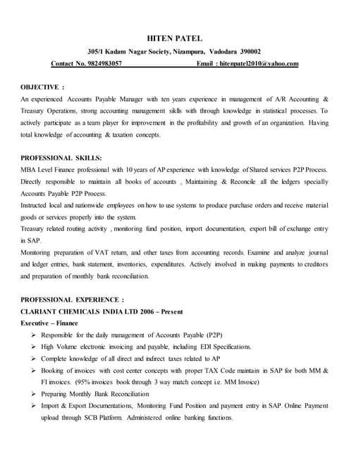 Prachi Vora Resume | PDF