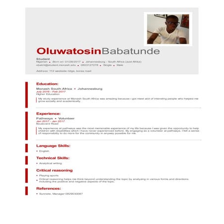 CurriculumVitae | PDF