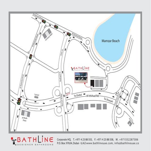 Bathline Dubai location map - (1) | PDF