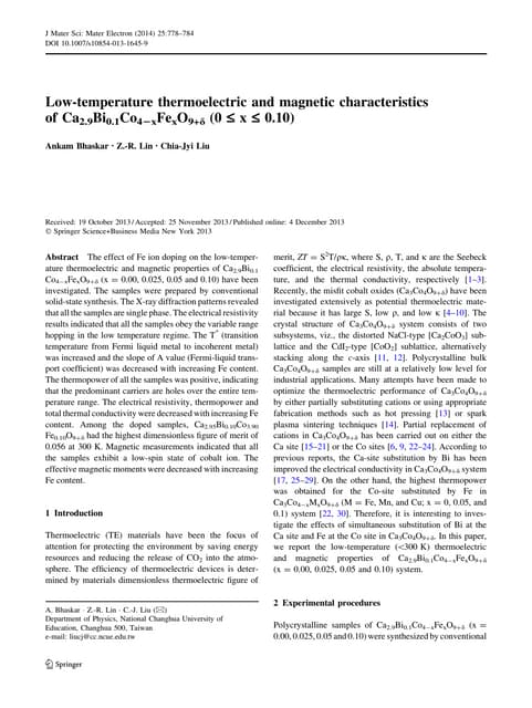 Effect of annealing temperature on dc electrical conductivity ...