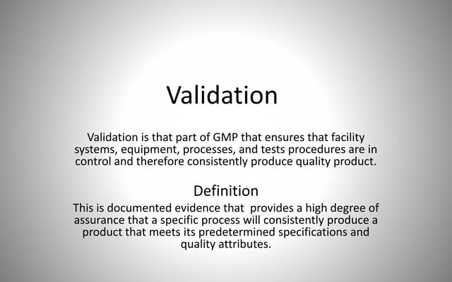 Process Validation And Cleaning Validation ppt shyam | PPTX