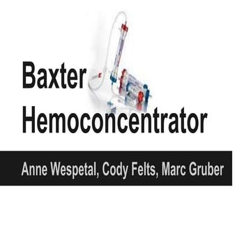 Hemoconcentrator | PPTX | Lung and Respiratory Health | Diseases and ...