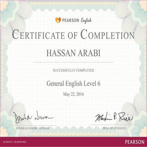 English proficiency certificate .PDF