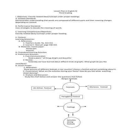 Detailed Lesson Plan in English 1 | DOCX