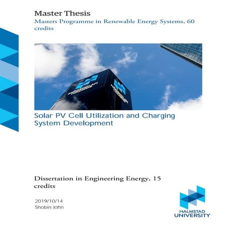 Shobin John-solar pv cell utilization and charging | PDF