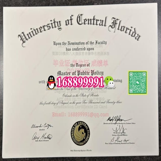 University of Central Florida degree offer diploma Transcript | PDF ...
