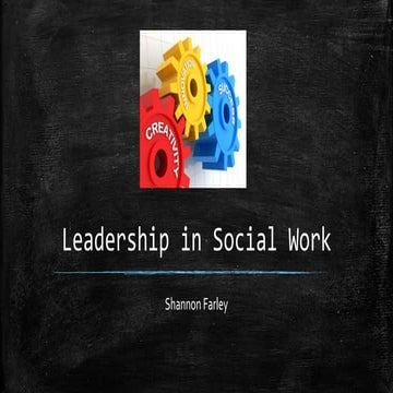 Leadership in Social Work (1) | PPTX