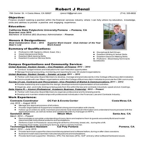 Jun 29 Resume | PDF