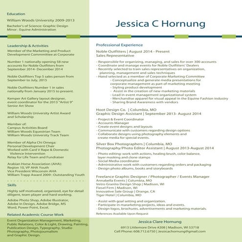 Jessica Hacket Resume p1 | PDF