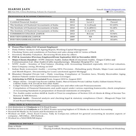 HARSH JAIN RESUME | PDF