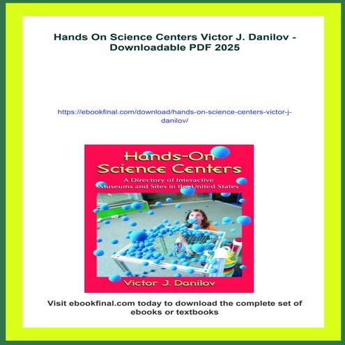 Hands On Science Centers Victor J. Danilov | PDF