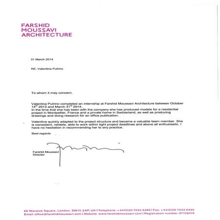 reference letter FMA | PDF