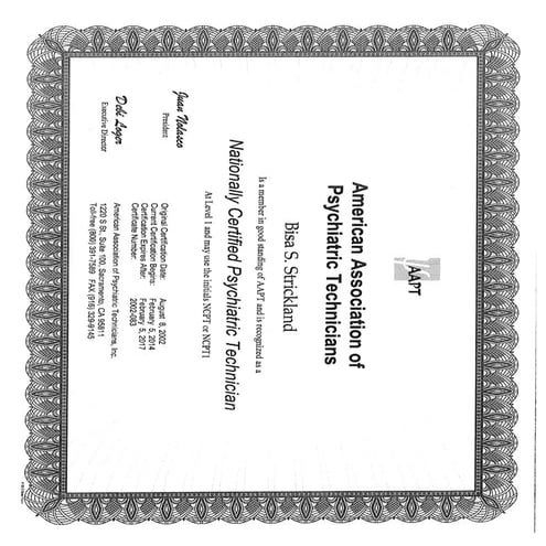 Psychiatric_Technician_Certificate | PDF