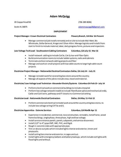 Cjs electrical reference letter | PDF