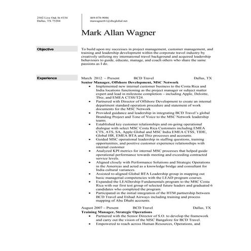MAW Resume 2014 | PDF