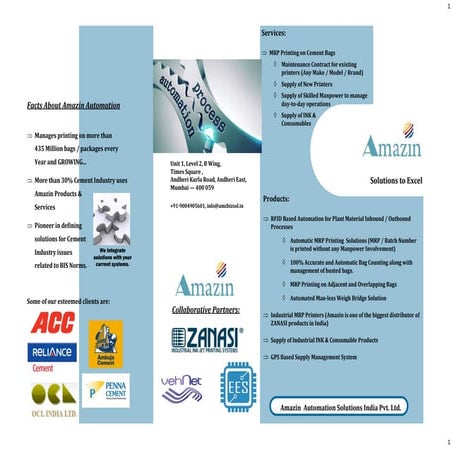 Amazin Automation Solutions Product Brochure V2 | PDF