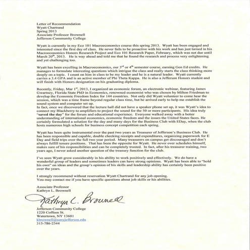 Professor Kathryn Brownell Reference Letter_WC | PDF