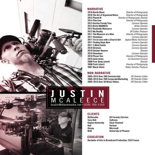 Justin_resume 2016 | PDF | Media Industry | Industries