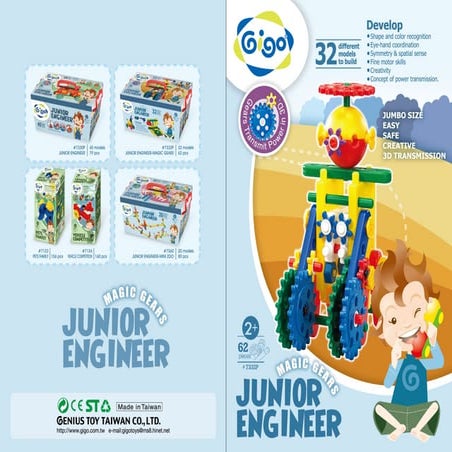 Gigo #7332P Magic Gears-S English Manual | PDF