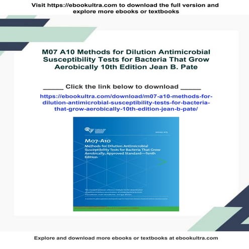 M07 A10 Methods for Dilution Antimicrobial Susceptibility Tests for ...