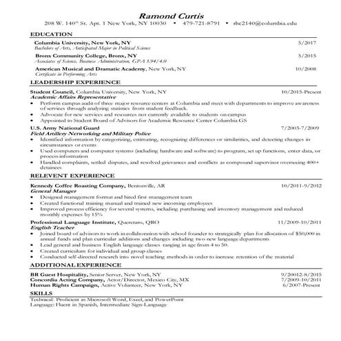Emma d. bennett resume | PDF