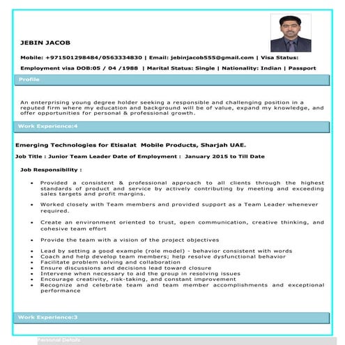 Jebin Jacob CV | DOC