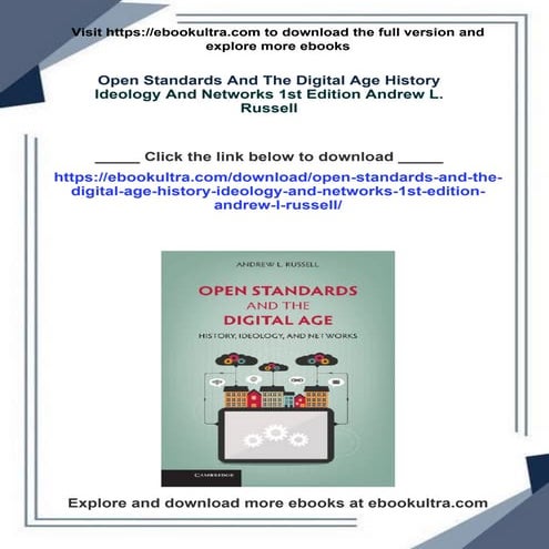 Open Standards And The Digital Age History Ideology And Networks 1st ...