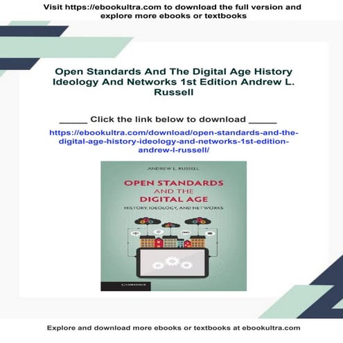 Open Standards And The Digital Age History Ideology And Networks 1st ...