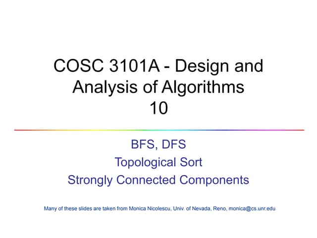 COSC 3101A - Design and Analysis of Algorithms 10 | PPT COSC 3101A - Design and Analysis of Algorithms 10 | PPT
