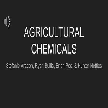 AGRICULTURAL CHEMICALS Group PowerPoint | PPTX