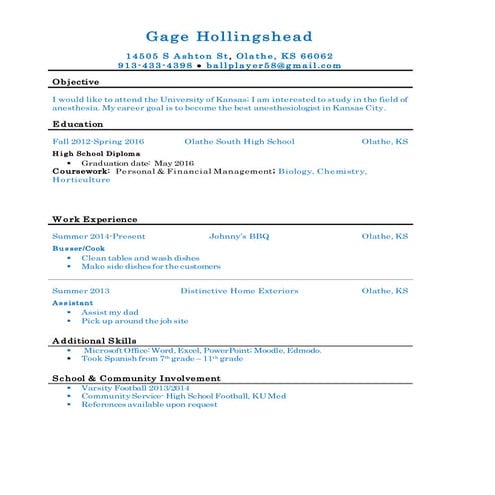 Resume Template | PDF