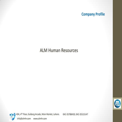 ALM Group Profile 1 1 | PDF
