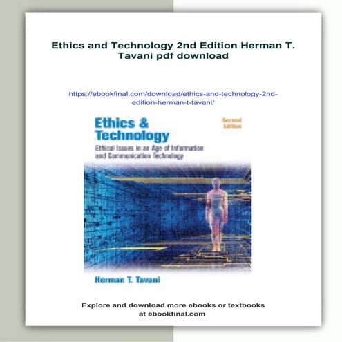 Ethics and Technology 2nd Edition Herman T. Tavani | PDF