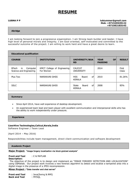 Supriya Resume | DOCX | Web Development | Internet