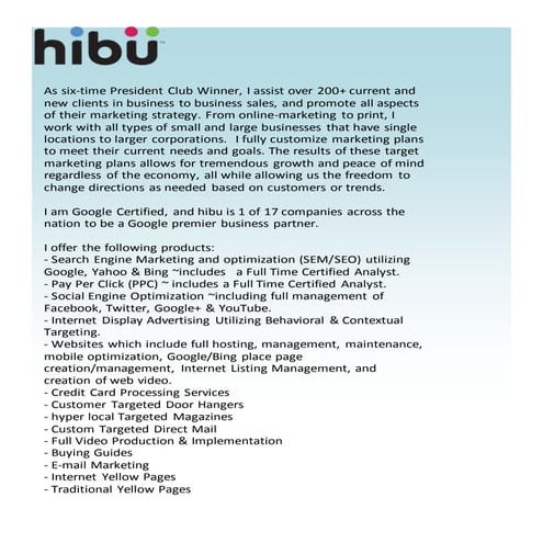 hibu | DOCX
