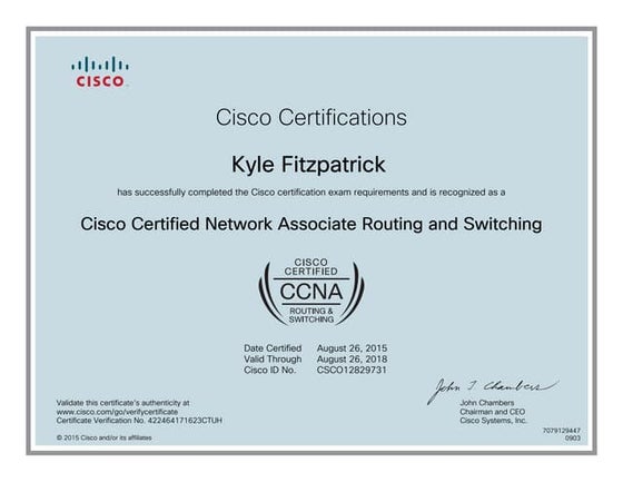 CCNA certificate | PPT