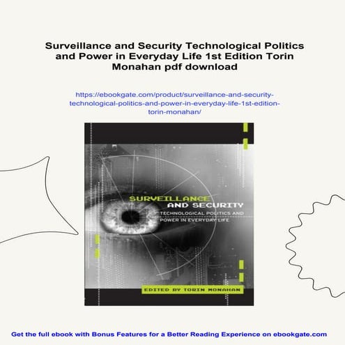 Surveillance and Security Technological Politics and Power in Everyday ...