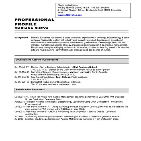 Monica CURRICULUM VITAE_new1 | DOC