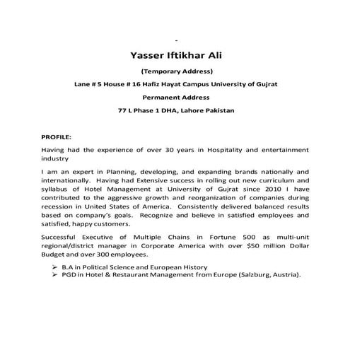 Yasser AliResume- CV | DOCX