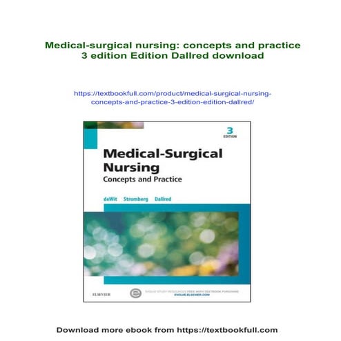 Medical-surgical nursing: concepts and practice 3 edition Edition ...