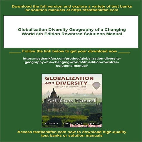 Globalization Diversity Geography of a Changing World 5th Edition ...