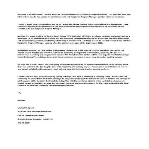 Reccomendation Letter CTC | DOCX