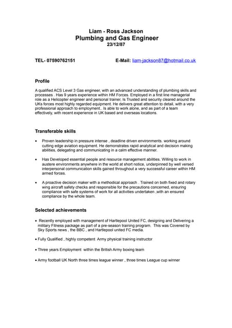 Anthony Smith CV | PDF