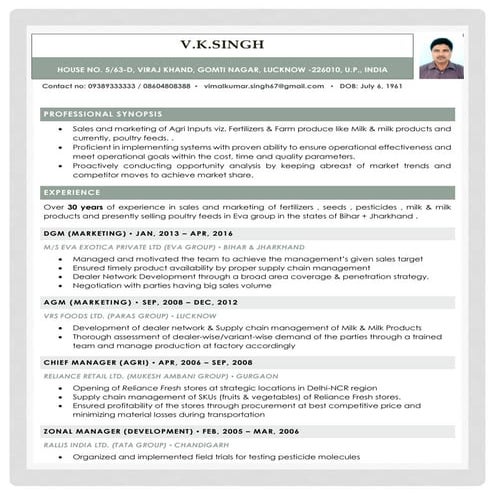 VIMAL SINGH Resume | PDF