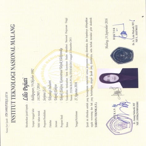 Ijazah S1 | PDF