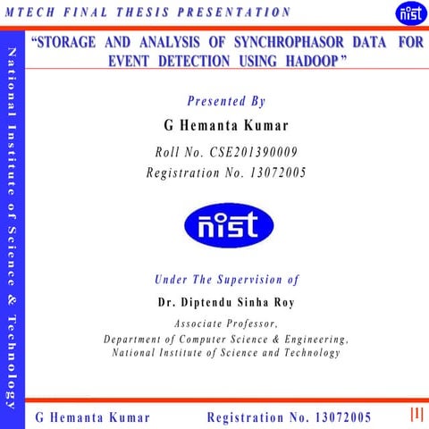 Masters_final-thesis-ppt-HemantaKumarG | PPT